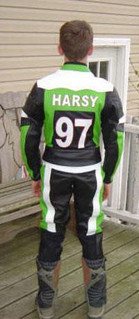 Custom Motorcycle Racing Leather Suit for Kids with Personal Name Numb ...